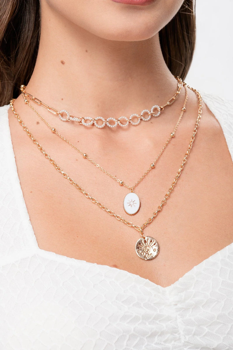 Set de Collares Cadena Doble Dije – 🇵🇪 Moixx Peru